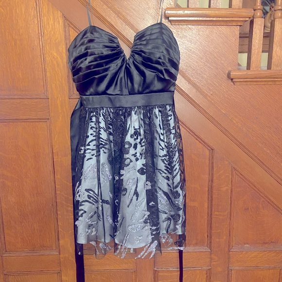 Hailey Logan | Dresses | Brand New Black Strapless Sparkly Prom Dress Hailey Logan By Adrianna ...